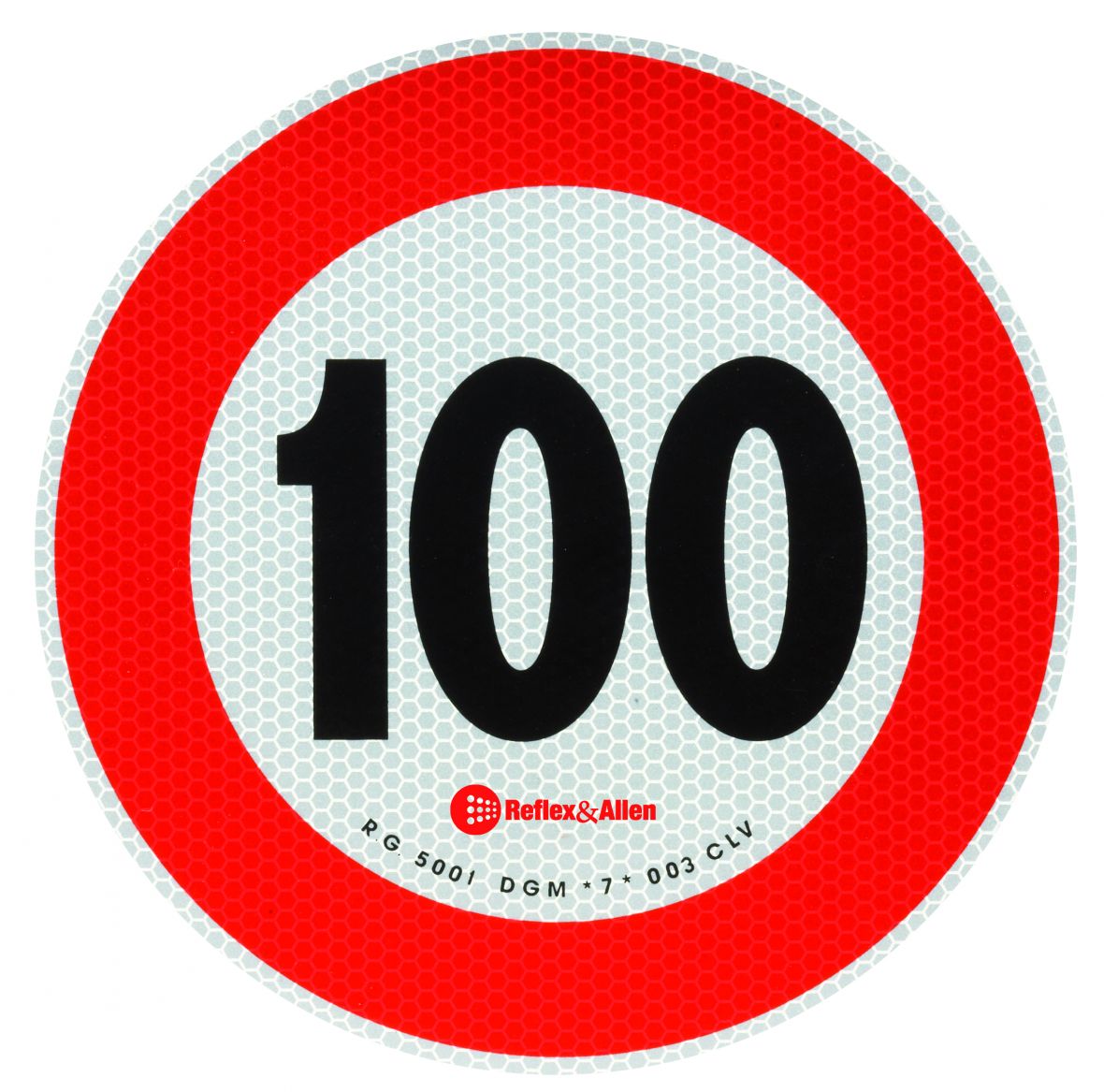 Geschwindigkeitsschild 100km/h - Knott GmbH